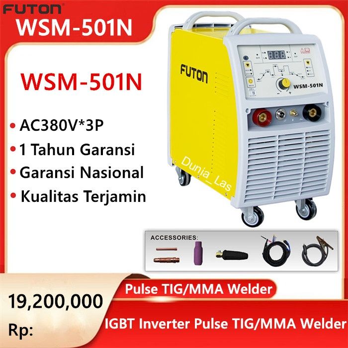 FUTON WSM-501N Mesin Las Welding Machine Inverter Pulse Travo Trafo Las ...