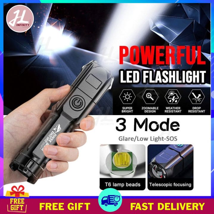 JL Outdoor Flashlights / LED Flashlight XHP50 Super Bright / 3000 ...
