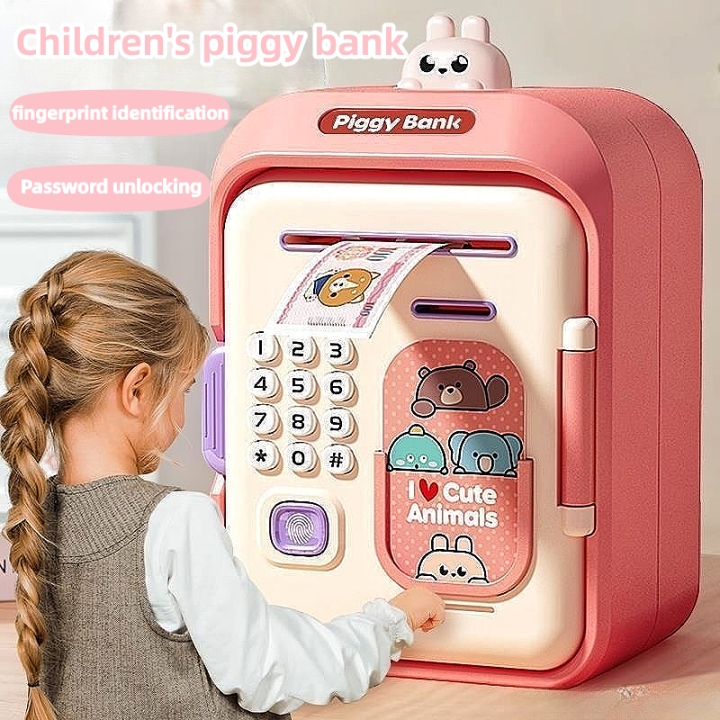 Coin bank Savings Machine Bank Cartoon Character Money ATM Children ...
