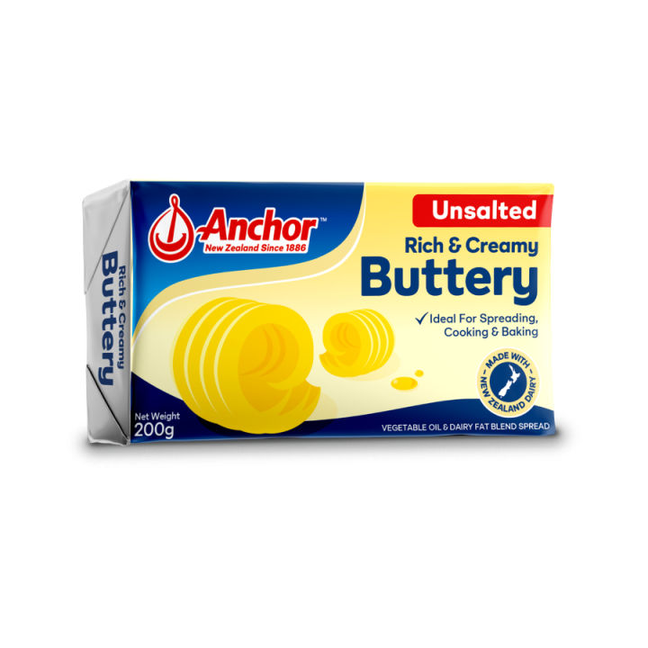 Anchor Buttery Unsalted (200g) - [Same Day Delivery cut off at 10:59AM] | Lazada PH