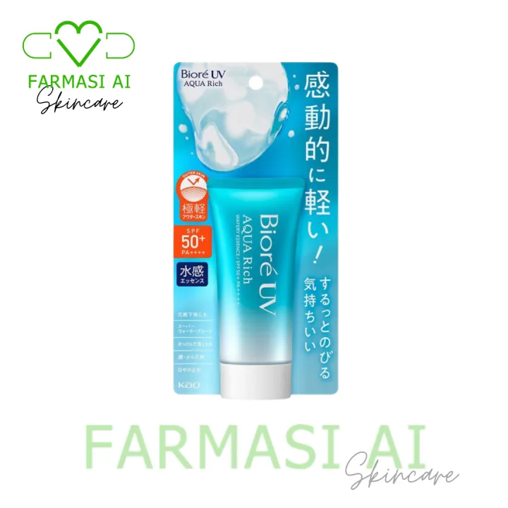 Biore UV Aqua Rich Watery Essence SPF 50+ PA++++ 50g (Exp Date: 08/2026) | Lazada