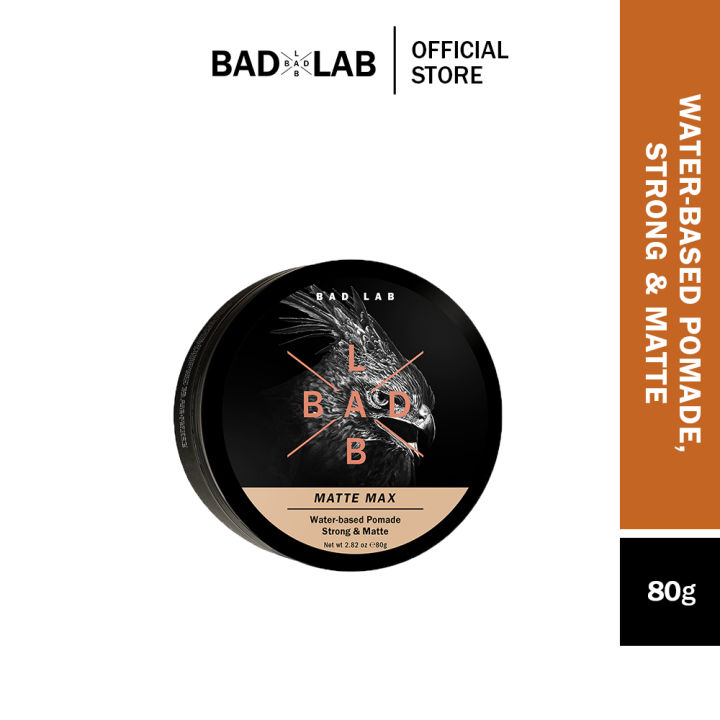 Bad Lab Water-Based Pomade, Strong & Matte (80g) | Lazada