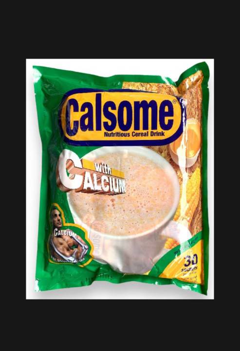 ซีเรียลข้าวโอ๊ตผสมข้าวโพด Calsome แถมฟรี!!ชาพม่า ไม่ผสมนมผง แคลเซียมสูง ...