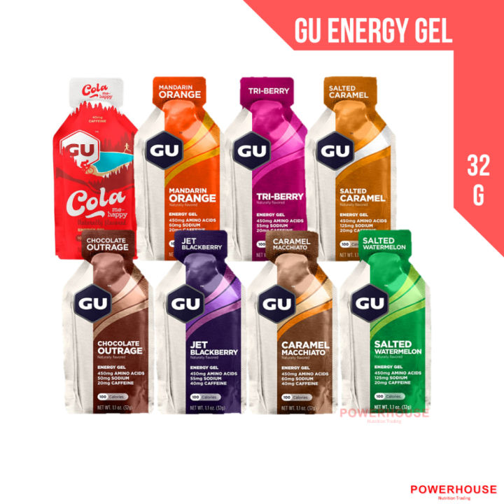 GU Energy Gel - Single Packet (32g) [Training, Amino Acids ...
