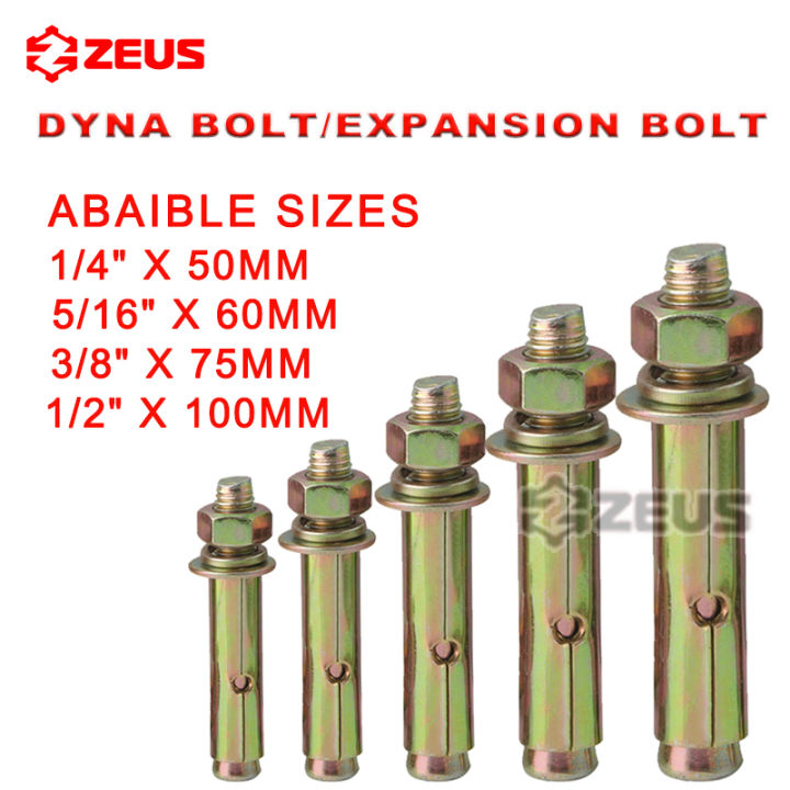 Dynabolt /Dyna Bolt/ Expansion Bolt/ Anchor Bolt 1/4", 5/16", 3/8",1/2 ...