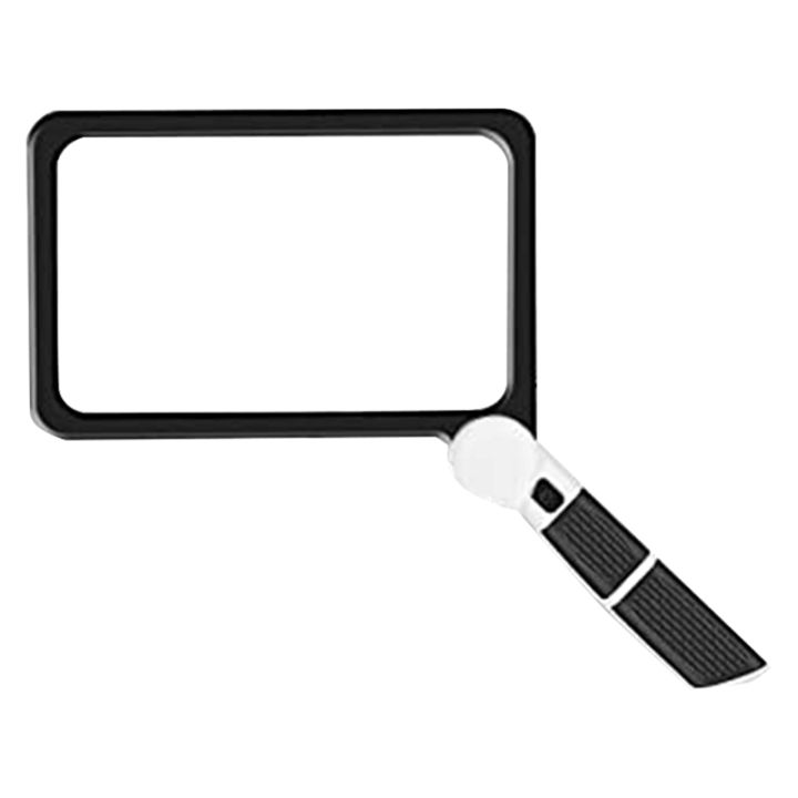 Full-Page 5X Magnifying Glass Rectangular Handhold Magnifier for ...