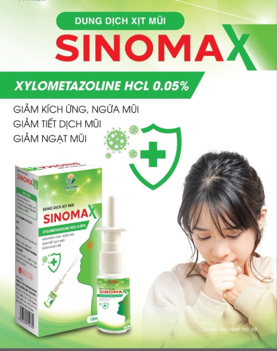 Dung Dịch Xịt Mũi Sinomax, Giúp Giảm Ngạt Mũi, Chảy Nước Mũi, Giảm Kích ...