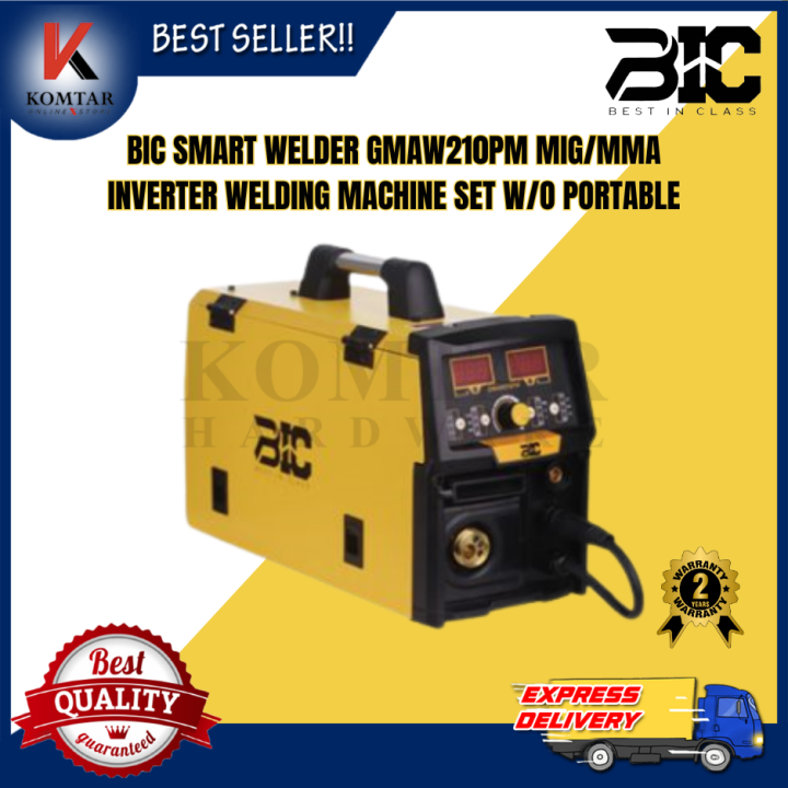 BIC SMART WELDER GMAW210PM MIG/MMA INVERTER WELDING MACHINE SET W/O ...