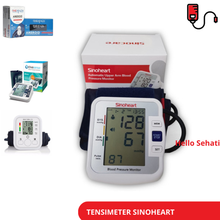Tensi Sinocare Tensimeter Darah Digital Akurat Otomatis Asli | Lazada ...