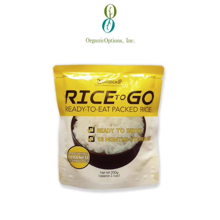 BiotechJP Rice to Go Ready-to-eat Packed Rice 200g | Lazada PH