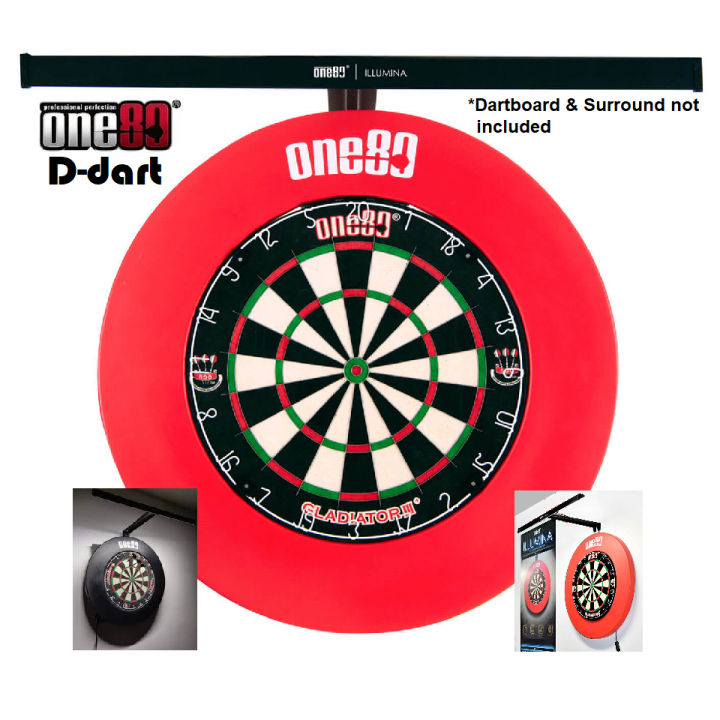One80 Illumina Dartboard Light - Bright Daylight Optical Lens Dart ...