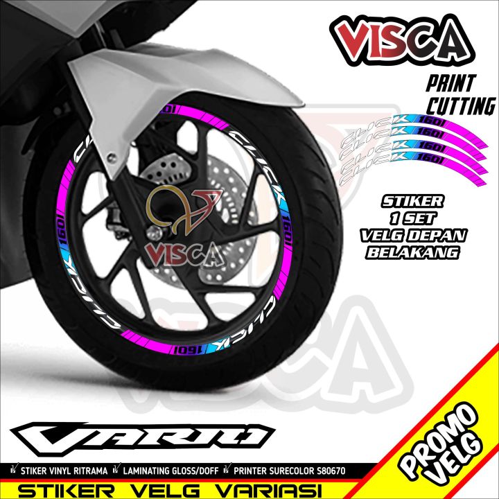 Stiker Velg List Velg Motor Stiker Velg Vario Click 160 Bunglon ...
