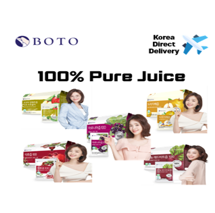 [BOTO] 100% Korean Health Juice 30packs / Pomegranate, Balloonroot&pear, Redbeet, Aronia ...