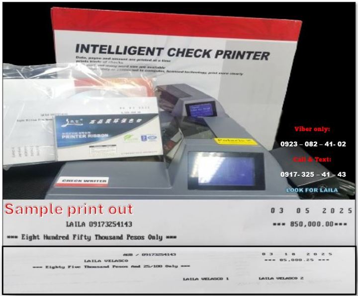 Intelligent Check Printer / Check Writer, with free 1 ribbon | Lazada PH