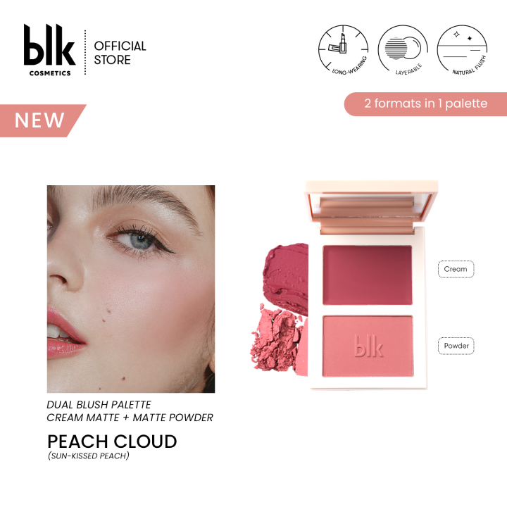 blk cosmetics daydream dual blush palette cream+powder | Lazada PH