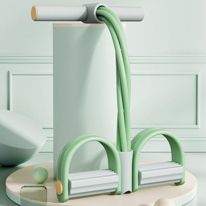 GYMPRO Multifunction Tension Rope 4-Tube Elastic Yoga Pedal Puller ...