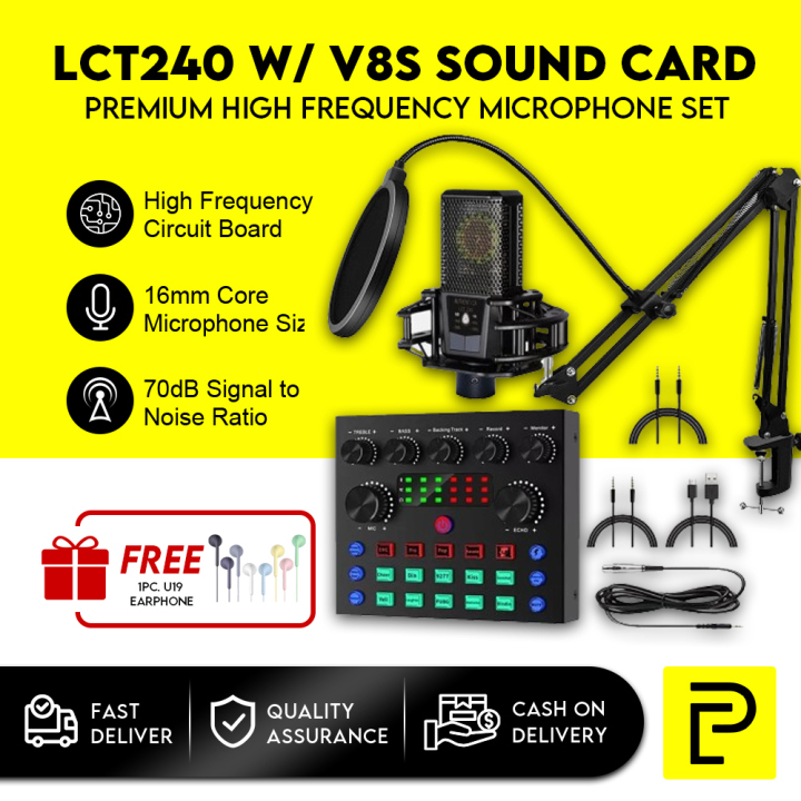 Popcorn Condenser Microphone Full Set Professional Premium Suit High ...