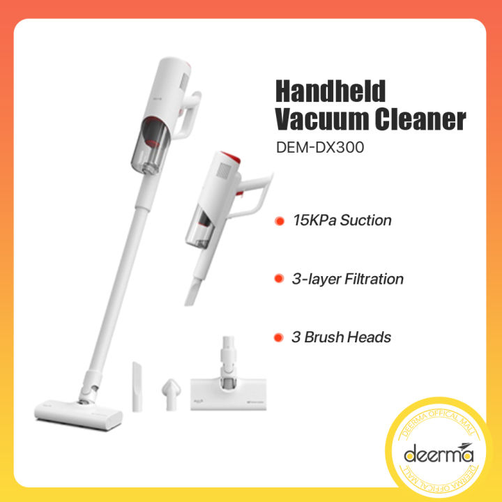 Deerma DX300 Stick Vacuum Cleaner Portable 15KPA Handheld Vacuum ...