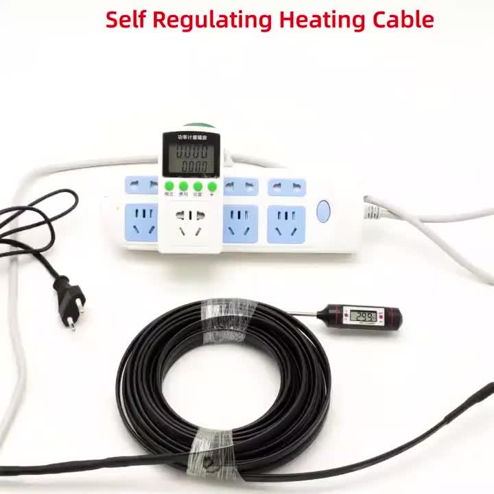 Heating Cable with EU Plug Power Cord Self Regulating Heating Cable for ...