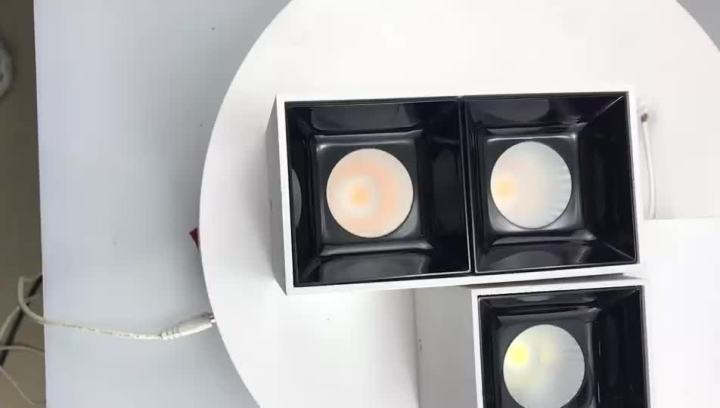 COB Square Bucket Surface Mounted Ceiling Line Light Spotlight led ...