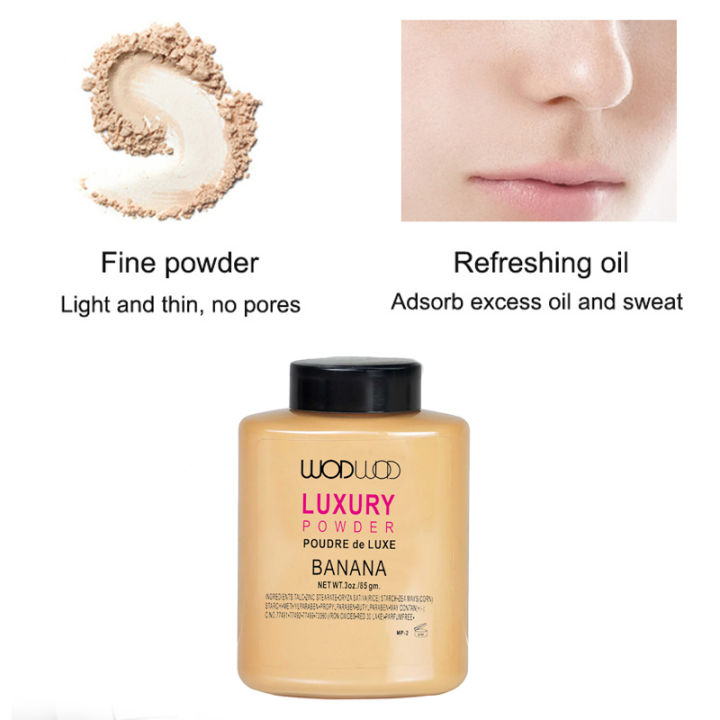 WODWOD Banana Luxury Loose Translucent Mattifying Finishing Powder ...