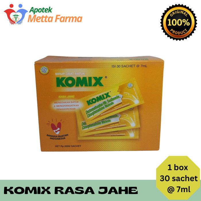 Komix Rasa Jahe 1 Box 30 Sachet7ml | Lazada Indonesia