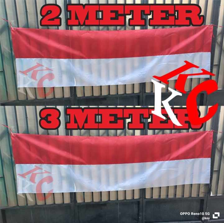 BENDERA MERAH PUTIH GAPURA PANJANG BENDERA LESPANG 2 METER DAN 3 METER ...