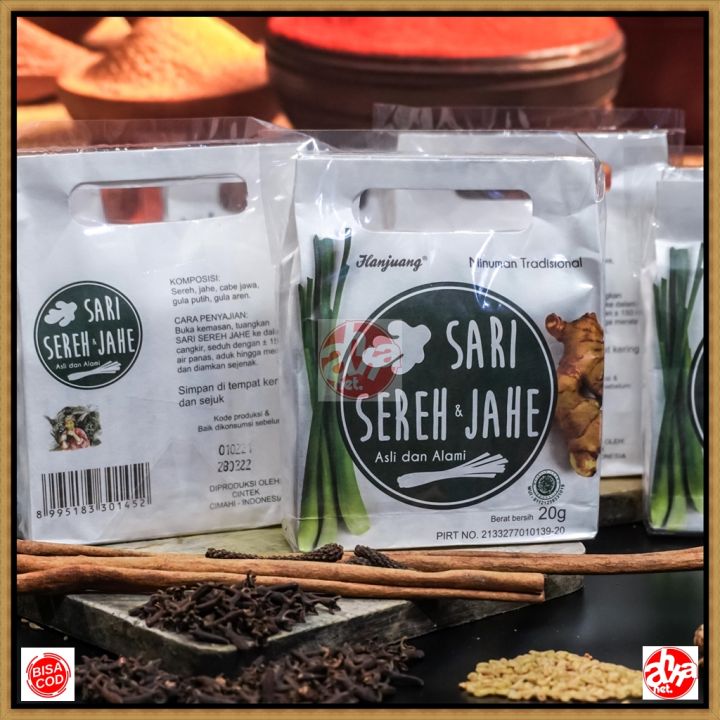 Sari Sereh & Jahe Hanjuang kemasan kantong isi 5 bungkus | Lazada Indonesia
