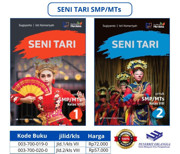 SENI TARI KELAS 1/VII & KELAS 2/VIII SMP/MTs KUR.MERDEKA - ERLANGGA | Lazada Indonesia