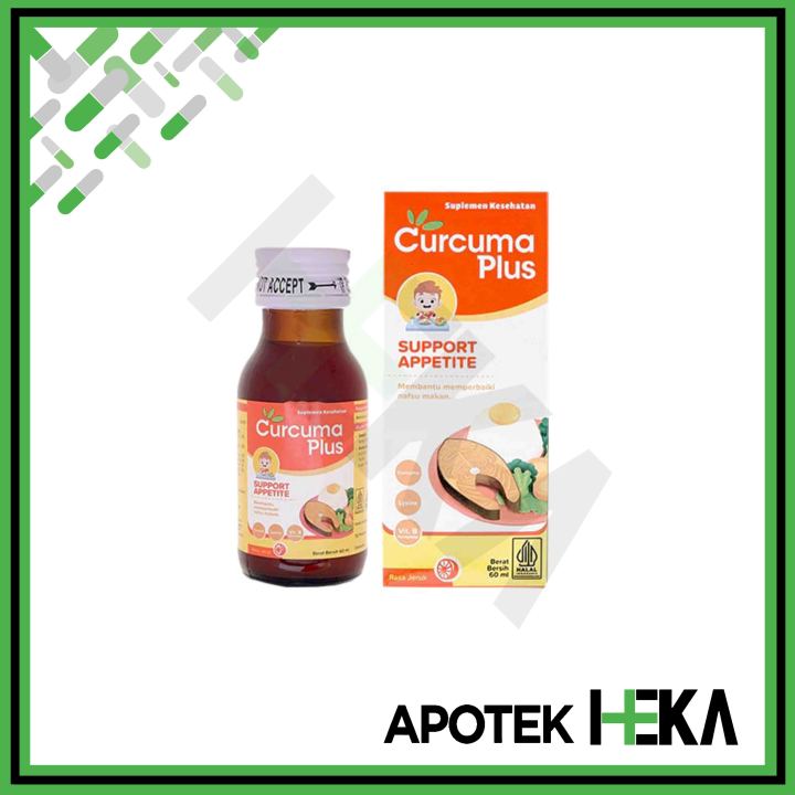 Curcuma Plus Lysine 60 ml - Sirup Penambah Nafsu Makan Anak | Lazada ...