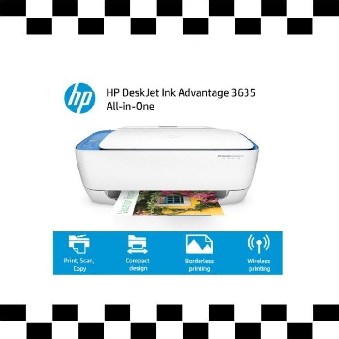 Printer HP Deskjet Ink Advantage 3635 All-In-One Wireless | Lazada ...