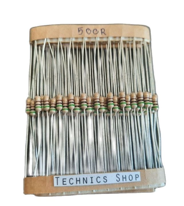 ตัวต้านทาน 500 โอห์ม 1/4W จำนวน 20 ตัว Resistor 500 Ohm 20 pcs ...