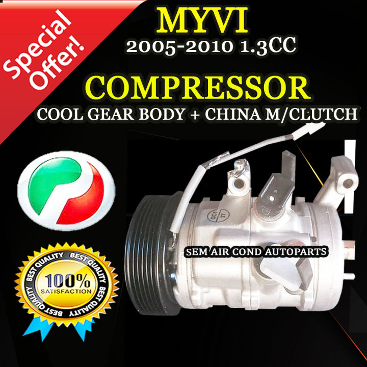 PERODUA MYVI 2005-2011 YEAR 1.3CC COOL GEAR COMPRESSOR BODY WITH CHINA ...