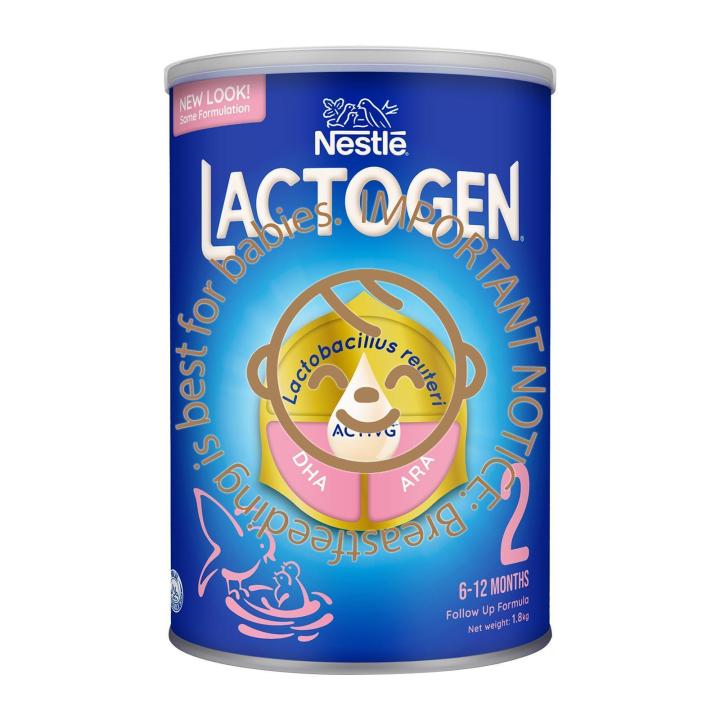 NESTLE LACTOGEN Stage 2 Follow-On Formula 1.8KG - From 6 Months ...