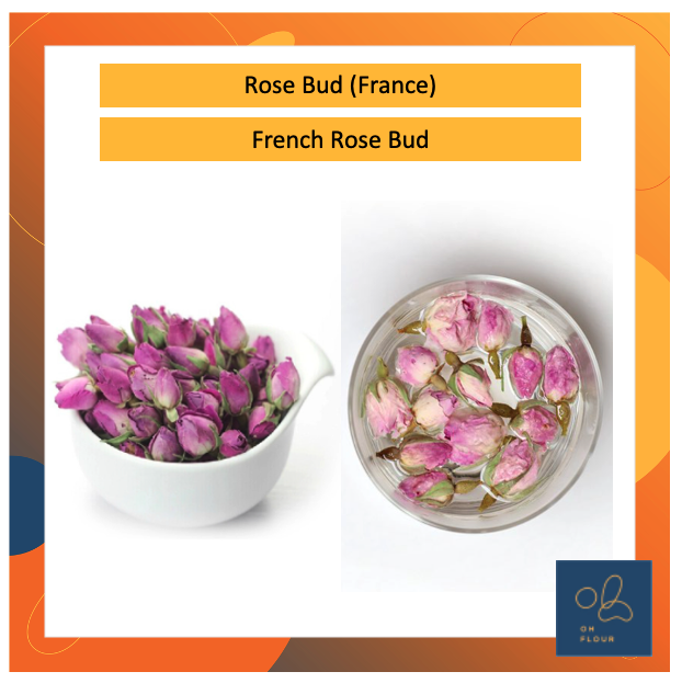 French Rose Flower Tea Bud French Purple Rose / Putik Bunga Mawar ...