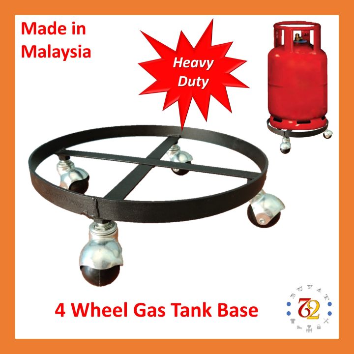 Heavy Duty 4 Wheel Movable Iron Gas Tank Base/ Stand/ Roller Base/ Roda ...