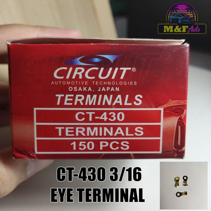 CIRCUIT TERMINAL CT-430 3/16 EYE TERMINAL (BOX OF 150'S) | Lazada PH
