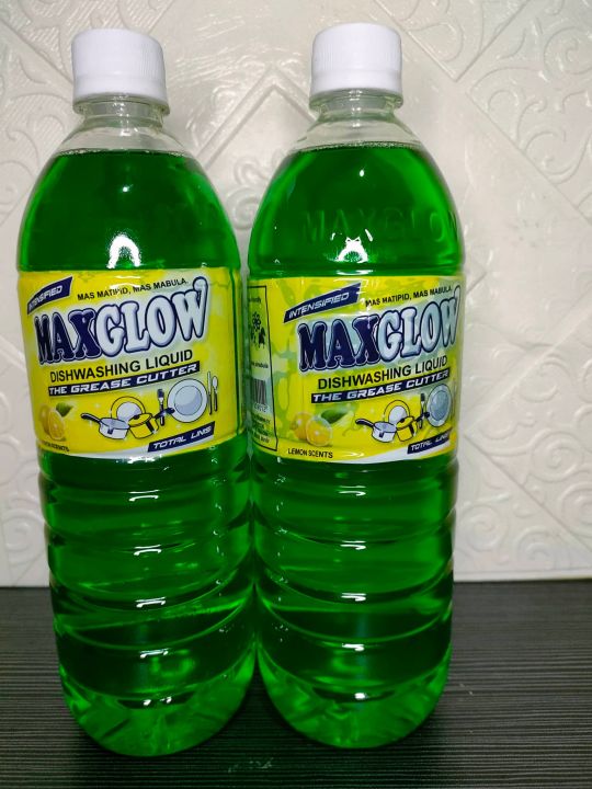 Maxglow Original Dishwashing Liquid and Fabric Conditioner 1 Liter and ...