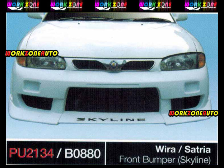 B0880 Proton Wira / Satria Fiber Front Bumper (SKYLINE) Body kit ...
