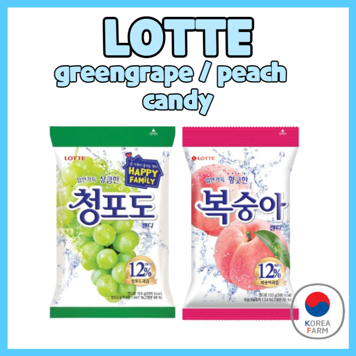[LOTTE] Korean Green Grape Candy 153g | Lazada