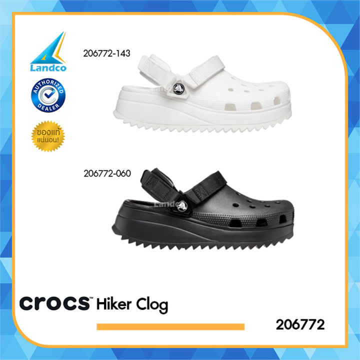 Crocs Collection รองเท้าแตะ รองเท้าแบบสวม ส้นหยัก CR UX CS Hiker Clog ...