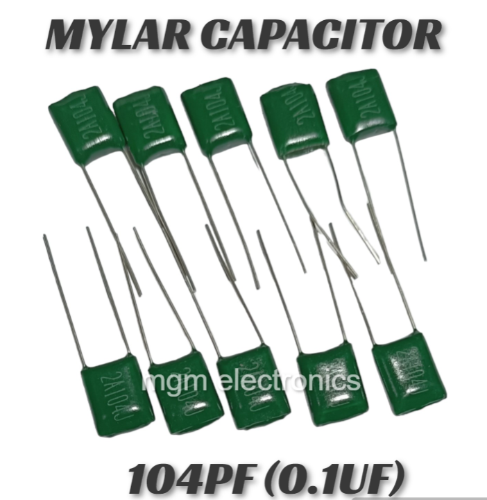10PCS/LOT MYLAR CAPACITOR 104 (0.1UF) for Anti-feedback | Lazada PH