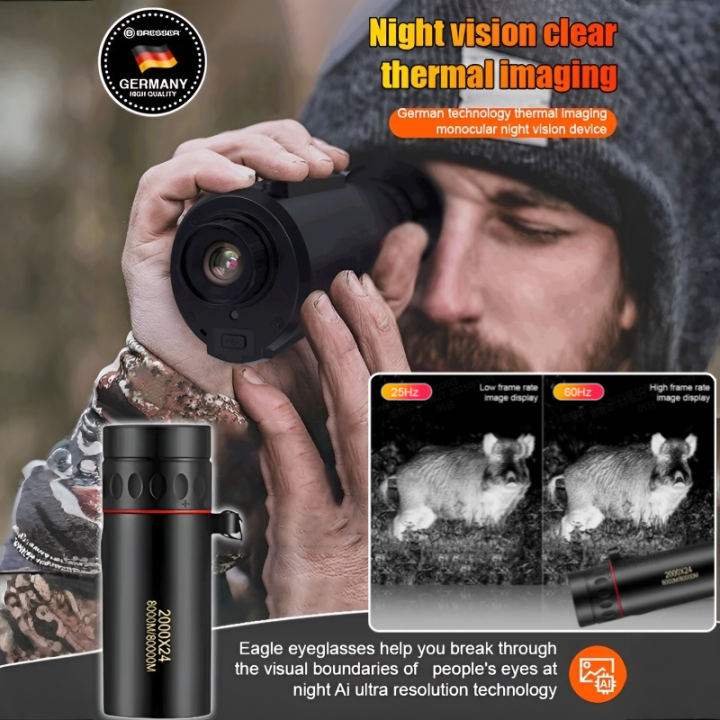 German Technology Thermal Imaging Monocular Night Vision Device for ...