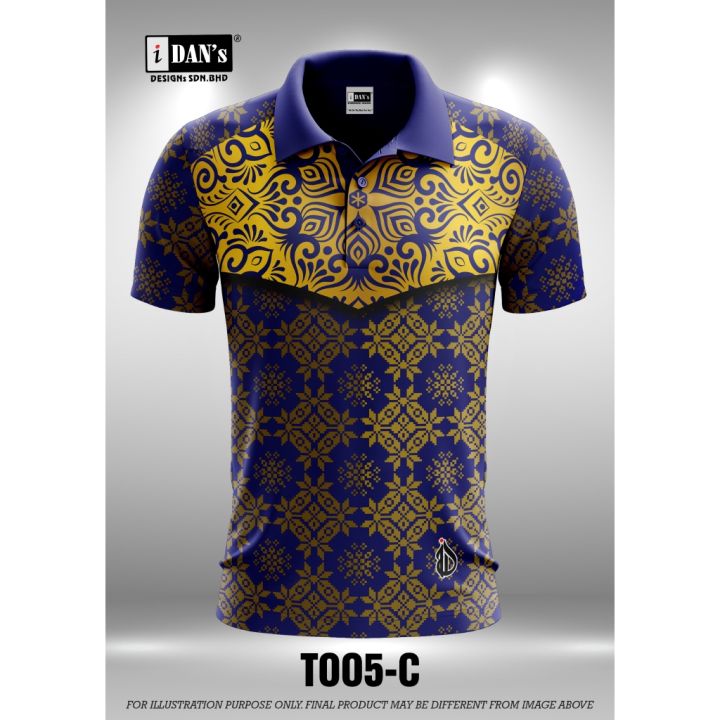 2024-2025NEW -T005 BATIK SONGKET SUBLIMATION POLO COLLAR TSHIRT(FREE ...