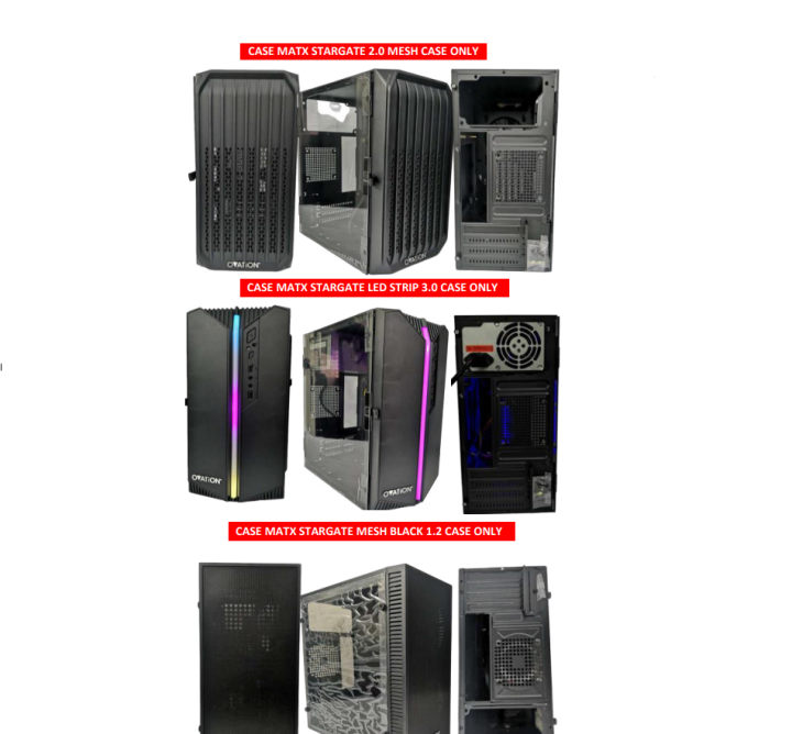 OVATION STARGATE DESKTOP mATX CASE ONLY | Lazada PH