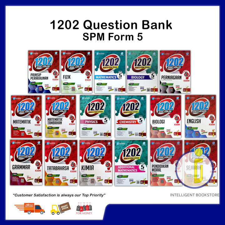 [Intelligent] Pan Asia 1202 Question Bank Form 5 KSSM 2022 | Exercise book/ Buku Latihan | Lazada