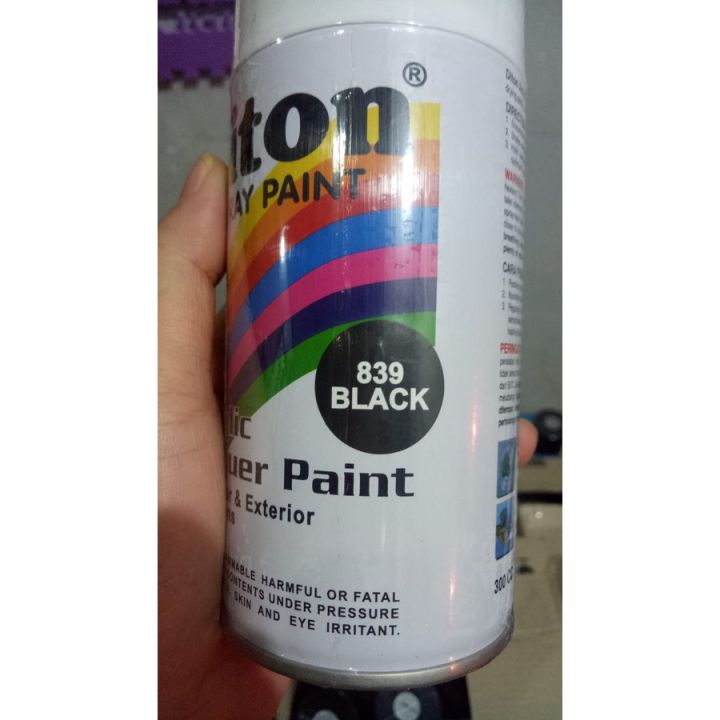 cat semprot pilok pilox diton black 839 300cc hitam 839 300cc hitam ...