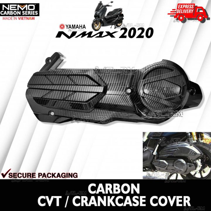 Yamaha Nmax V2 / NMAX 2020 Carbon Crankcase / CVT Cover Nemo Brand ...