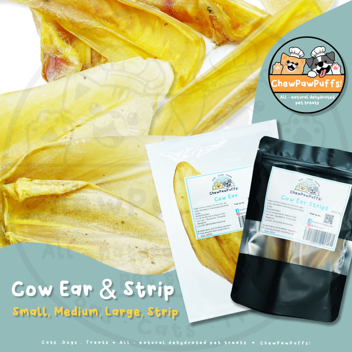 All Natural Dehydrated Cow Ear [Per Piece] by Chewpawpuffs | Lazada PH