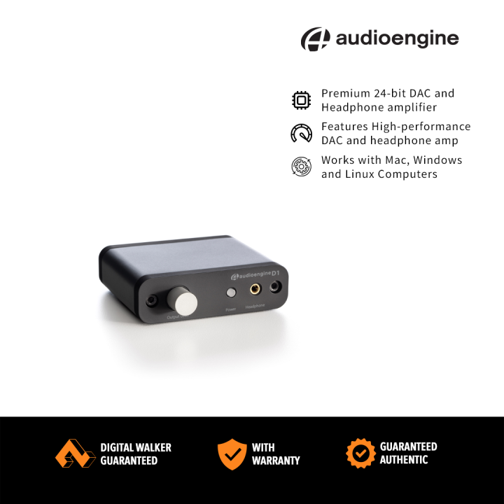 Audioengine D1 24-Bit DAC / Headphone Amplifier - Black | Lazada PH